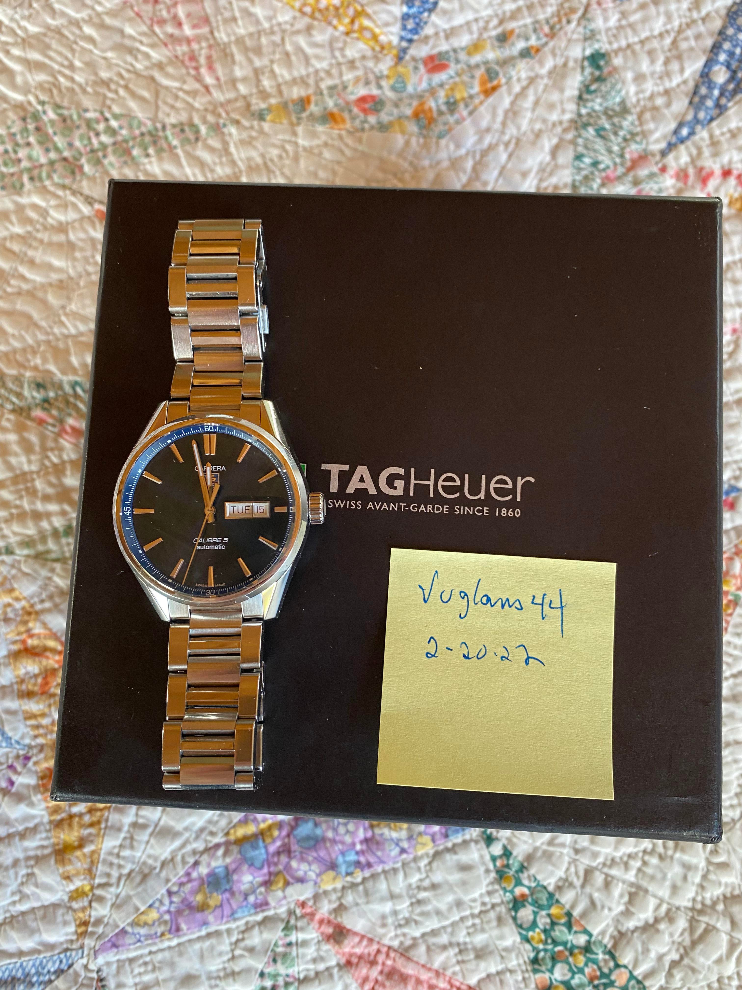 [WTS] Tag Heuer Carrera Calibre % Day Date Automatic WAR201E.BA0723 | WatchCharts Marketplace