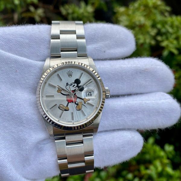 Rolex Datejust Steel Gold 36mm Fluted Bezel Oyster Bracelet Watch 16234 ...