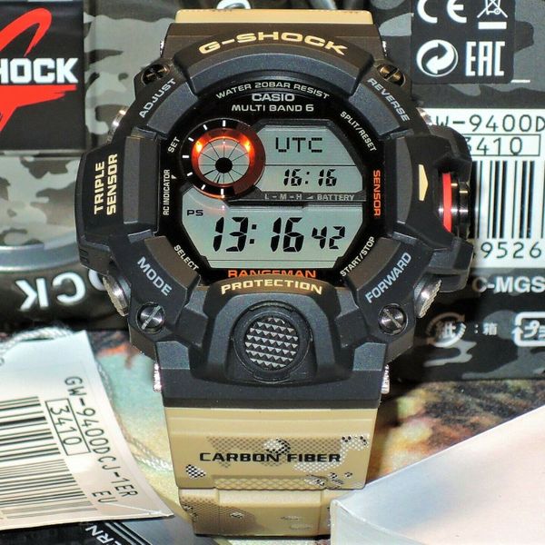BRAND NEW CASIO G-SHOCK GW-9400DCJ-1 RANGEMAN DESERT CAMOUFLAGE SOLAR ...