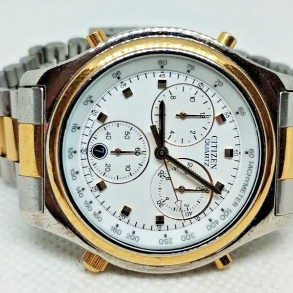 Vintage Men's Quartz watch Citizen 3560-351932K Chronograph Made in ...