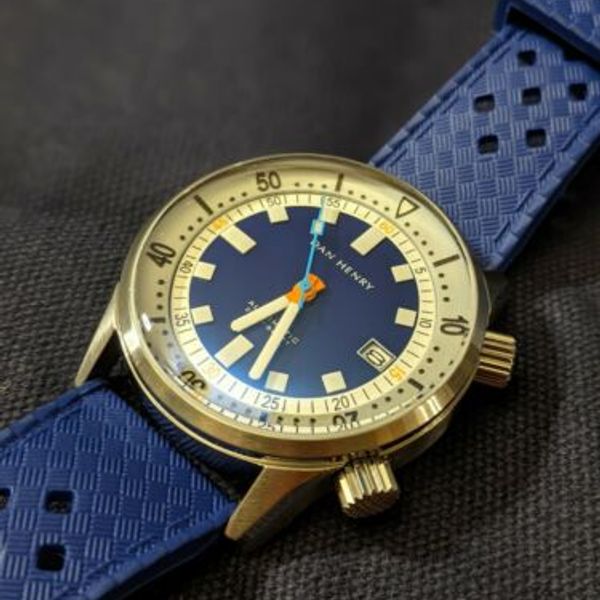 Dan Henry 1970 Automatic Diver Compressor Limited Edition Men's Watch ...