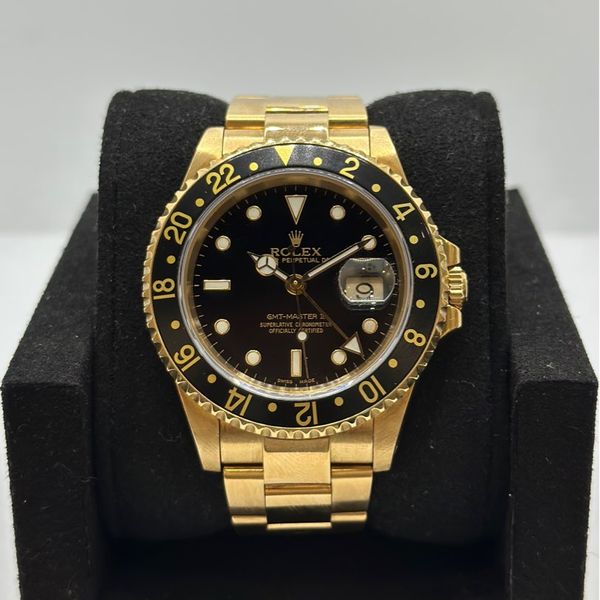 Rolex Full Gold 16718 GMT Master II 40mm | WatchCharts Marketplace