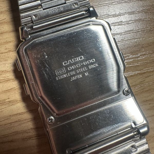 Casio DBC-600 Vintage Databank Calculator Watch 1980s with new battery ...