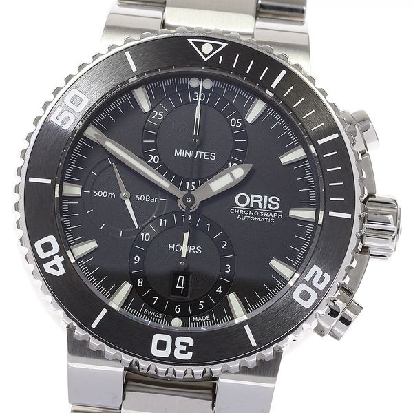 Box with warranty [ORIS] Oris Aquis Chronograph 01-774-7655-4154-07-4 ...