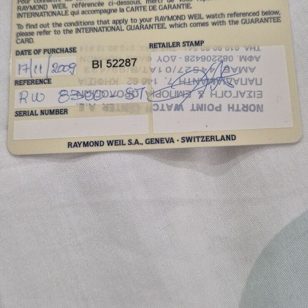 Raymond Weil 8300 Sports Divers Watch | WatchCharts Marketplace