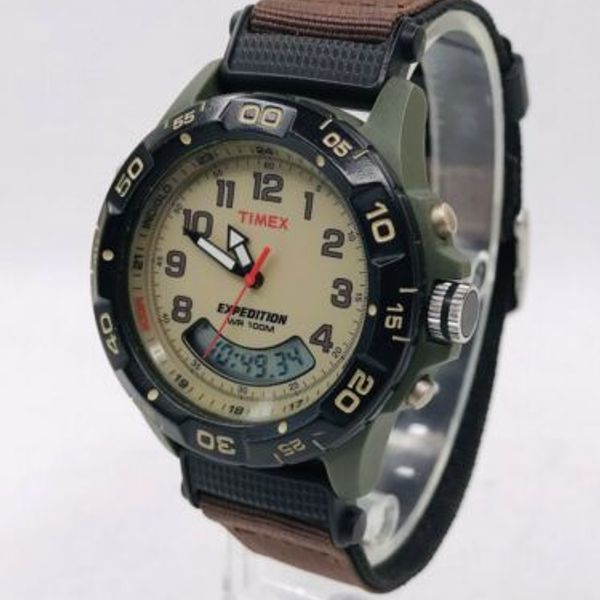 Timex Expedition Digital Analog Men's Indiglo Watch - 50 Meters - New ...