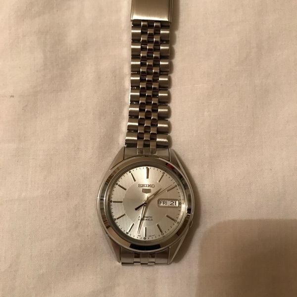 FS: Seiko 5 SNKL15 Silver Dial Automatic Watch, 38mm, Aftermarket ...