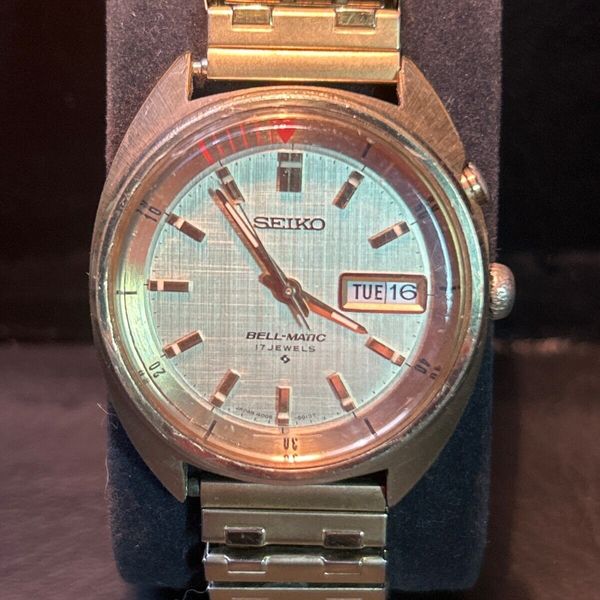 Vintage Seiko Bell Matic Automatic Watch Men 4006-6010 Alarm Stretch ...