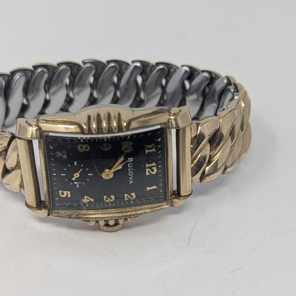 Bulova Rectangle Watch, Vintage, untested, sold for parts or repair ...