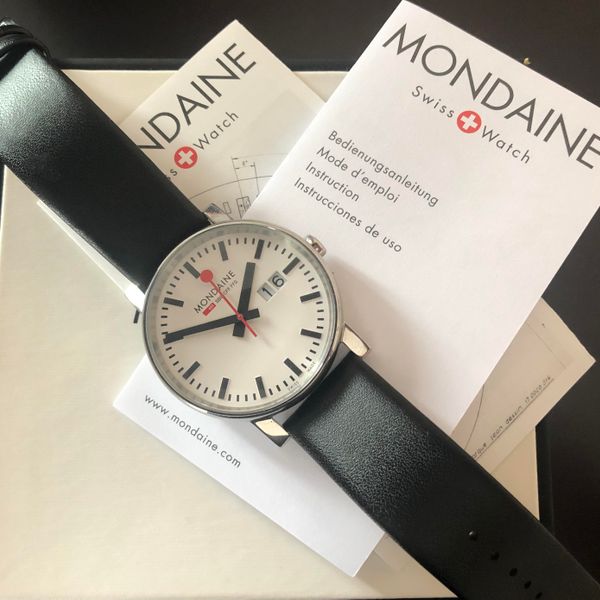 [WTS/WTT] Mondaine Swiss Rail Watch Big Date - Great Condition With Box ...