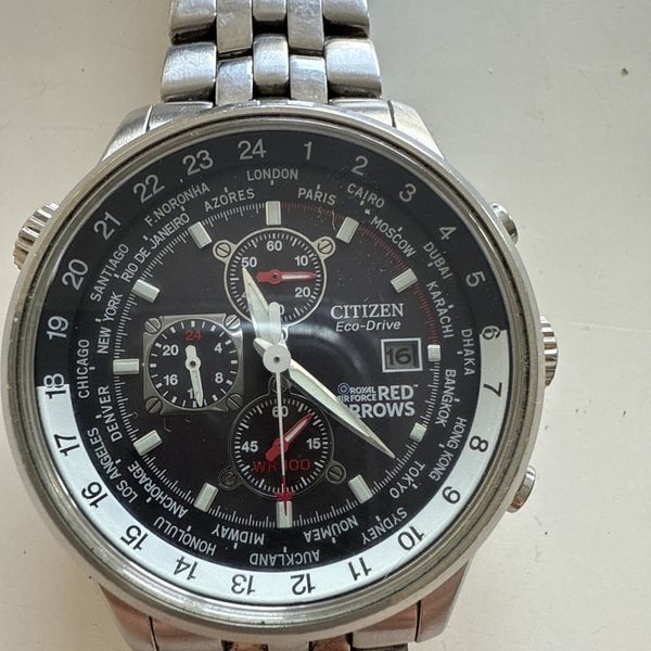 Citizen CA0080-54E Stainless Steel Chronograph Mens Watch - Silver ...