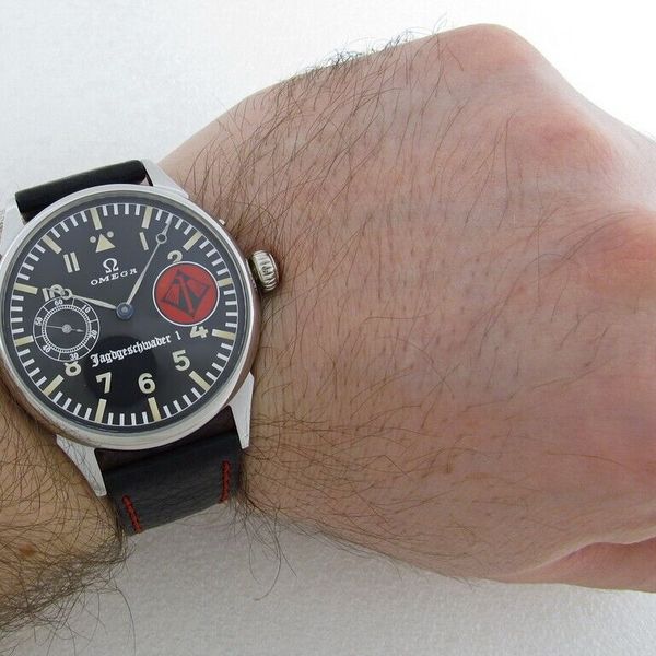 Omega Laco Aviator JG 1 Luftwaffe Pilot WWII MARRIAGE!!! Vintage Swiss ...
