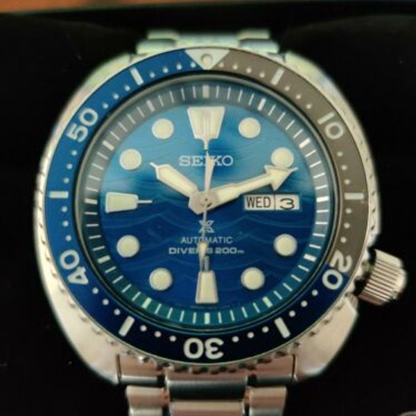 Seiko Turtle Prospex Blue Men's Watch - SRPD21 - Seiko Turtle Save the ...