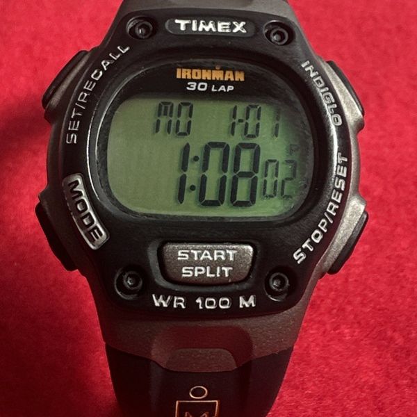 TIMEX IRONMAN TRIATHLON DIGITAL WATCH 100m (NEW BATTERY) | WatchCharts ...