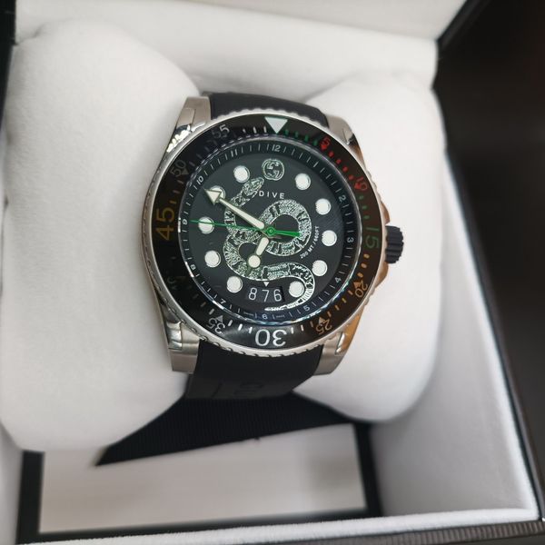 Gucci 45mm Dive Black Men's Watch YA136217 | WatchCharts Marketplace