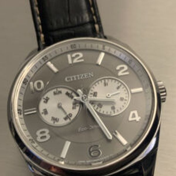 CITIZEN 8635-S084920 Solar Eco-Drive Day Date Men's Watch Excellent ...