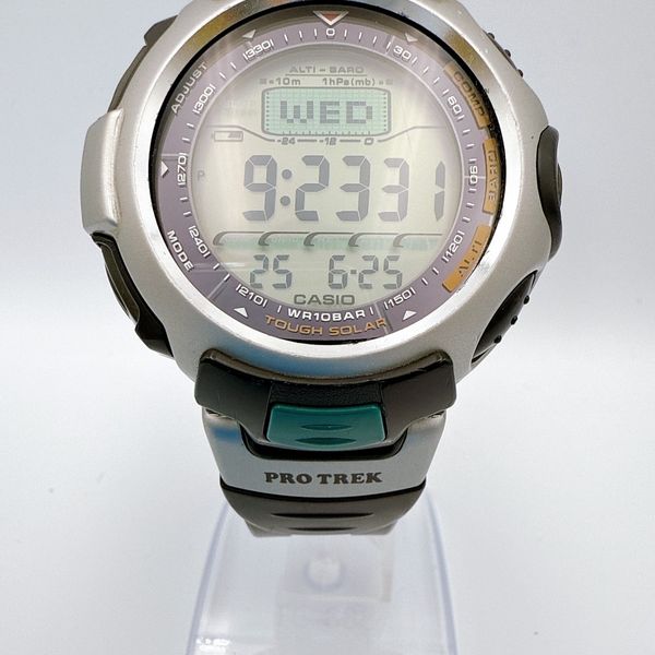 CASIO PROTREK PRO TREK PRG-50 men Tough Solar Quartz Triple Sensor ...