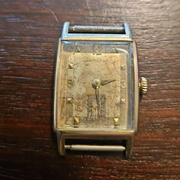 Hamilton Tank Watch 1948 Sherwood 10k Gold Filled. Running Antique ...