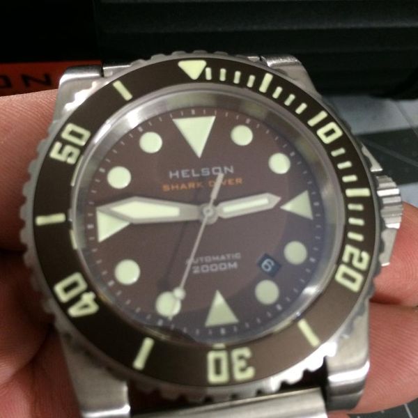 SOLD--------------------- Helson Shark Diver 45mm Swiss eta 2824-2 on ...
