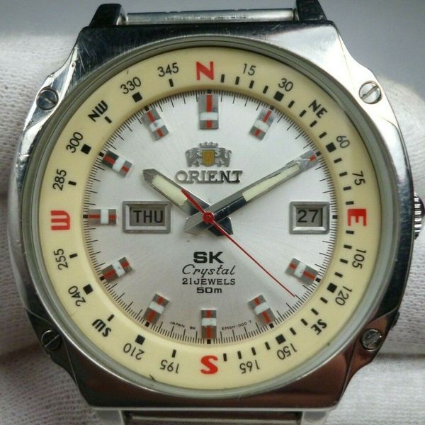 ORIENT SK Crystal Star King KD Vintage Automatic 21 jewels Japan Men ...