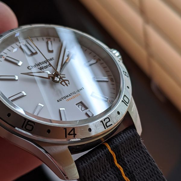 [$710 USD] FS Cristopher Ward Sealander C63 GMT - White Dial on Blue ...