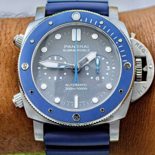 Panerai 982 Luminor Submersible Chrono Guillaume Nery Edition PAM00982 ...