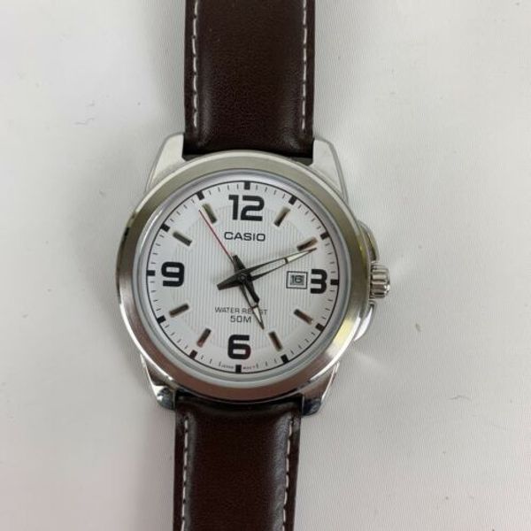 Casio 2784 brown leather strap Wrist Watch Japan Movement | WatchCharts