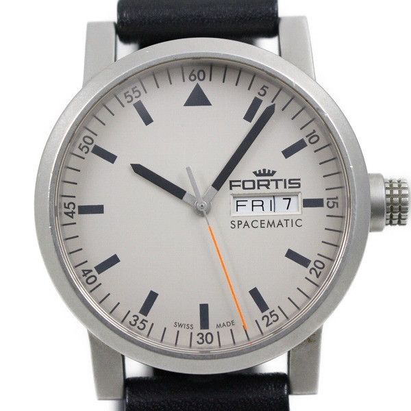 [Used] FORTIS Fortis Spacematic Automatic Men's Watch Day-Date Silver ...