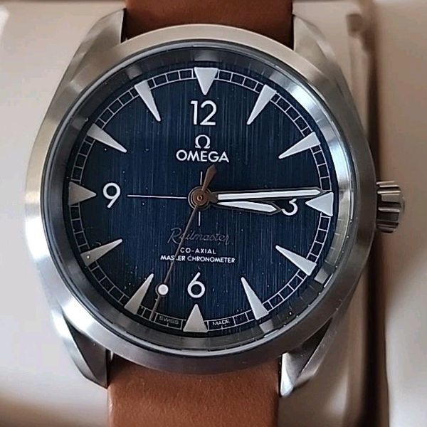 Omega Automatic watch 40 SEAMASTER RAILMASTEï»¿R 2024 Blue Include ...