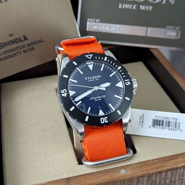 Brand New Filson by Shinola Dutch Harbor Dive Watch - Full Box Set ...