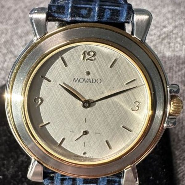 Vintage Men's Two Tone Movado Wrist 17j Swiss 35mm Wristwatch in Great ...