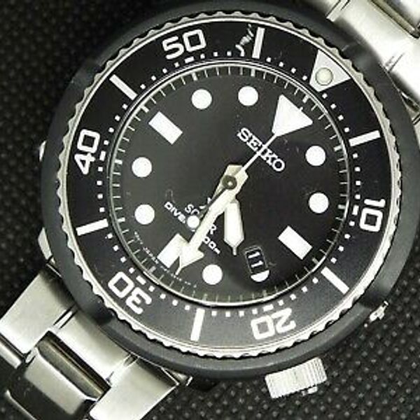 Rare SEIKO NON Digital Watch PROSPEX DIVER V147-0AX0 NOS LIMITED SOLAR ...