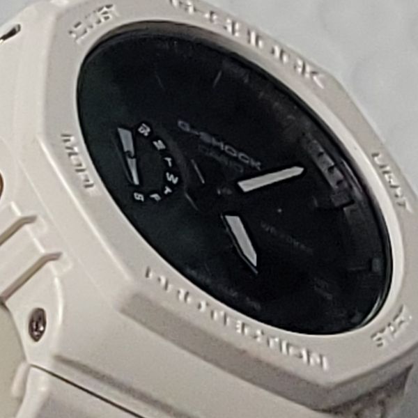 CASIO G-SHOCK Watch White Carbon Core Guard Structure GA-2100 ...