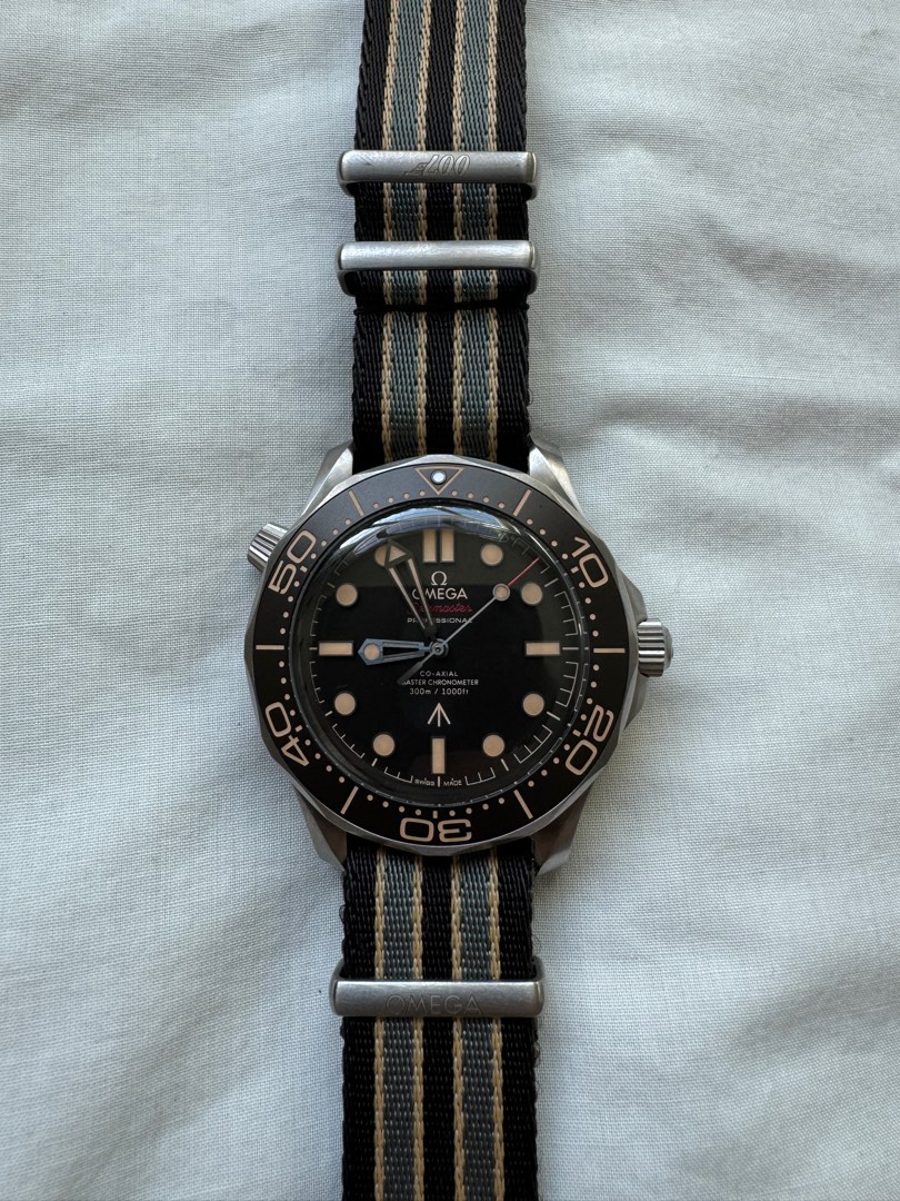 Omega No Time To Die NTTD - Titanium Seamaster Diver 300 James Bond 007 ...