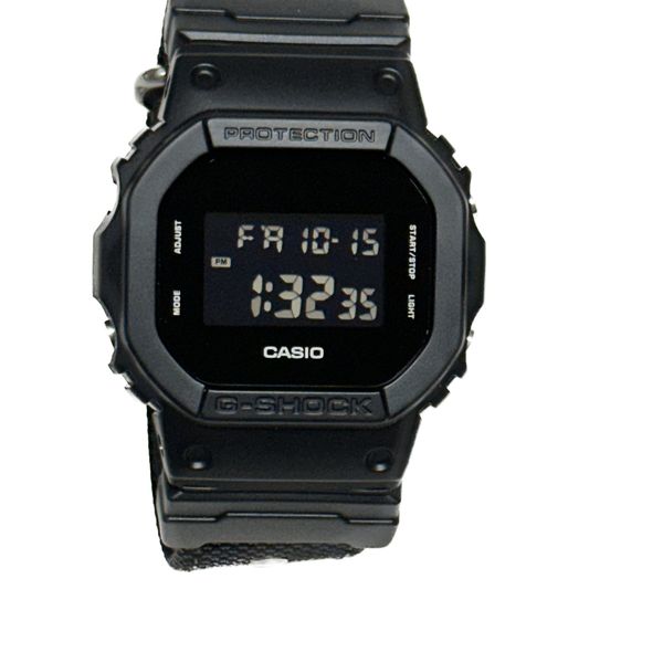 Casio DW5600BBN-1D all black matte finish classic digital watch Cloth ...