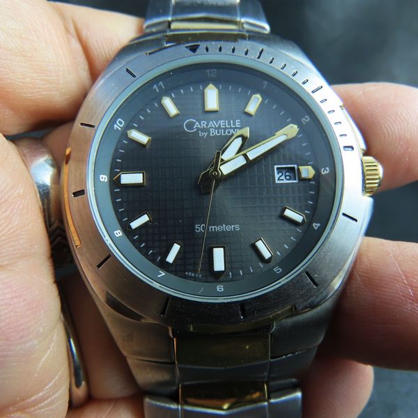 New All Steel Caravelle By Bulova WR 50M Quartz Men Watch | WatchCharts ...