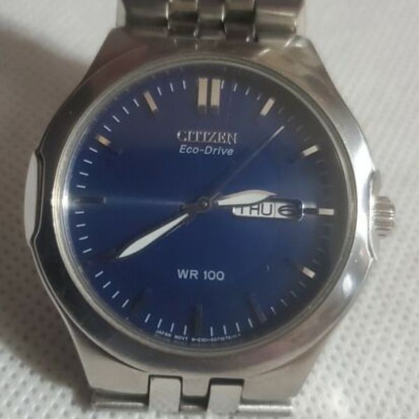 Citizen Eco-Drive E101-S044278 Blue Dial Watch | WatchCharts Marketplace