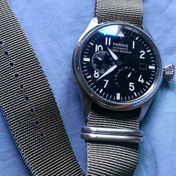 FS Parnis Pilot power reserve | WatchCharts