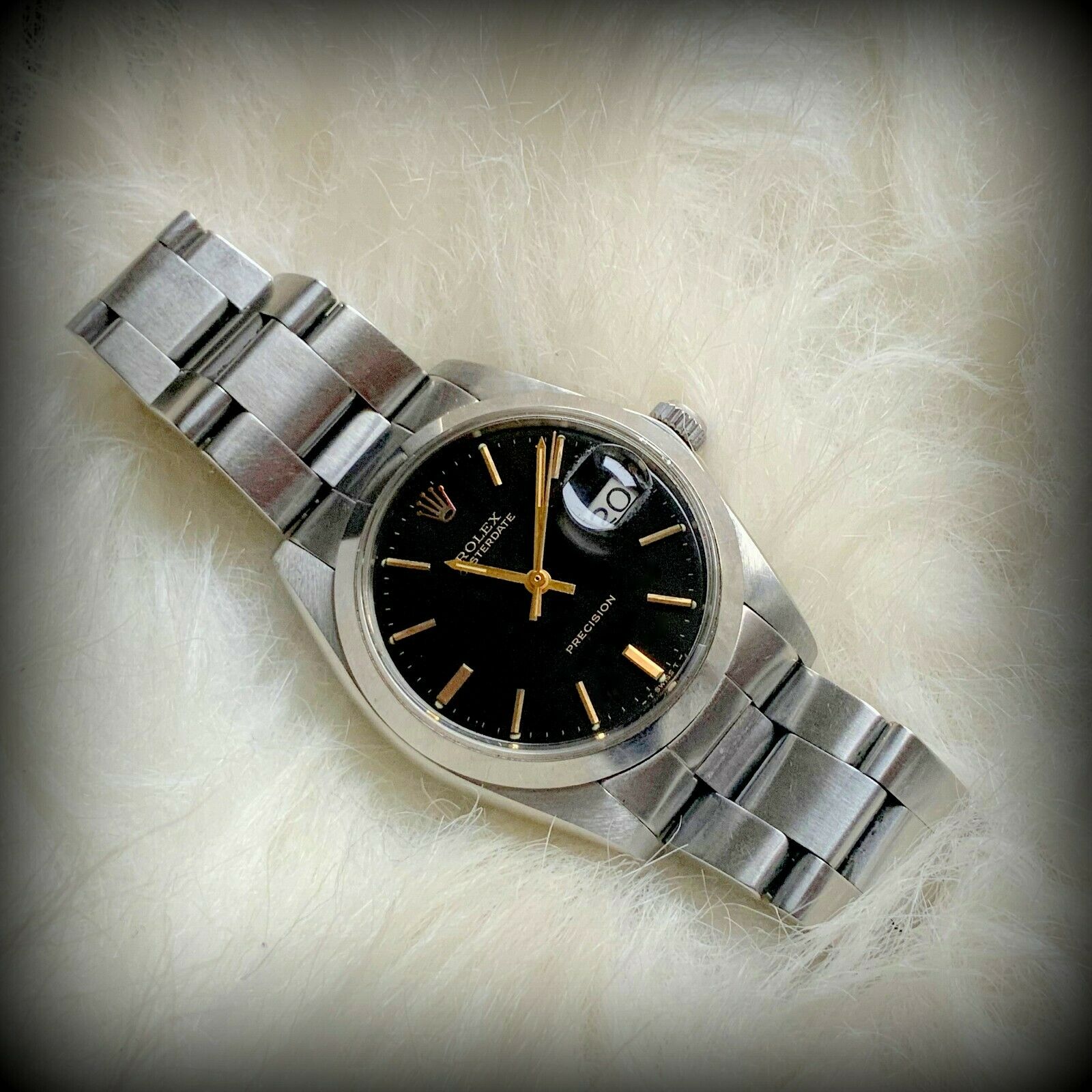 Stunning Rolex Oysterdate Precision model 6694 Black Dial | WatchCharts