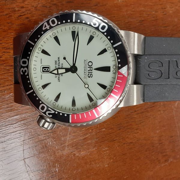 Oris titanium dive watch with full-lume dial | WatchCharts Marketplace