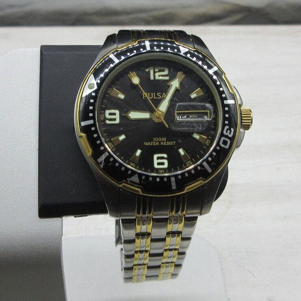 Pulsar VX43-x042 Stainless Steel Water Resistant Wristwatch ...