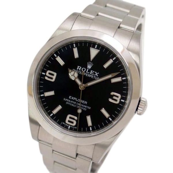 ROLEX Rolex/watch black dial random serial men's full frame/explorer ...