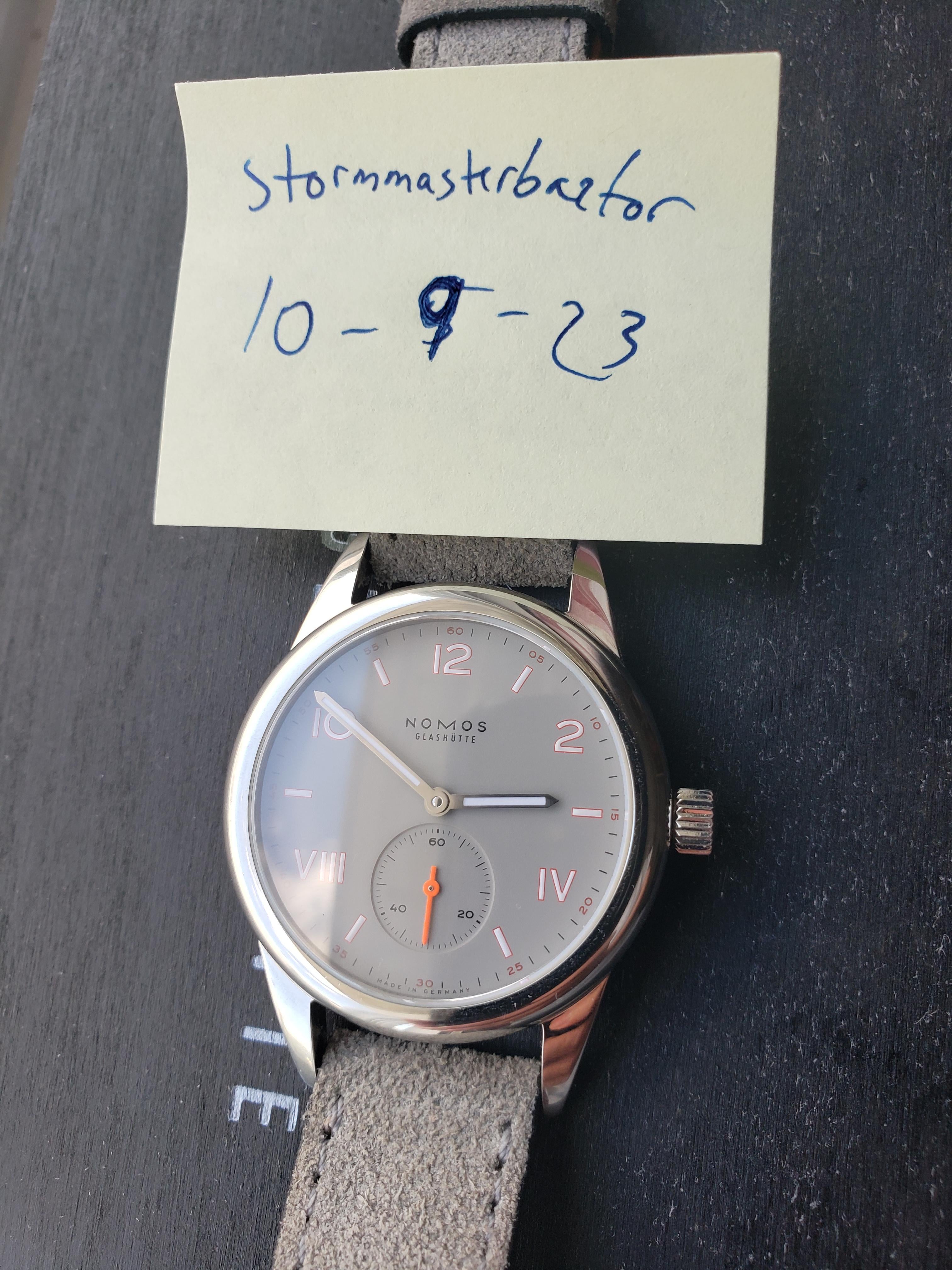 [WTS] Nomos Club Campus 36mm Absolute Gray full set 3x straps ...