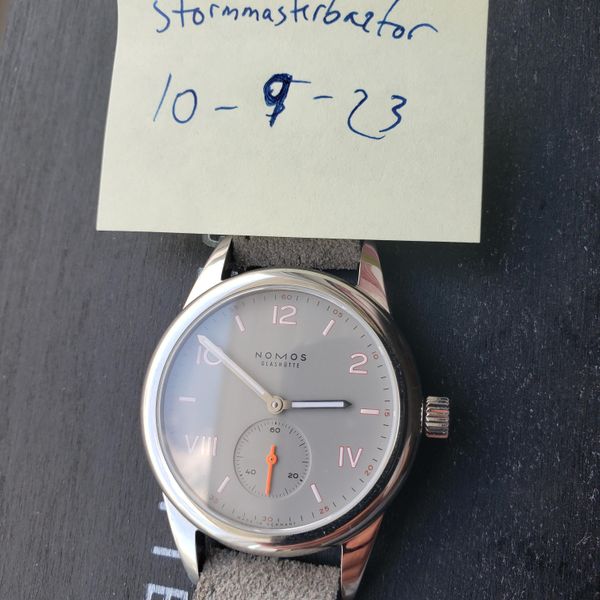 [WTS] Nomos Club Campus 36mm Absolute Gray full set 3x straps ...