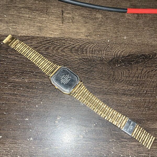 Casio Square Face Watch Gold | WatchCharts Marketplace