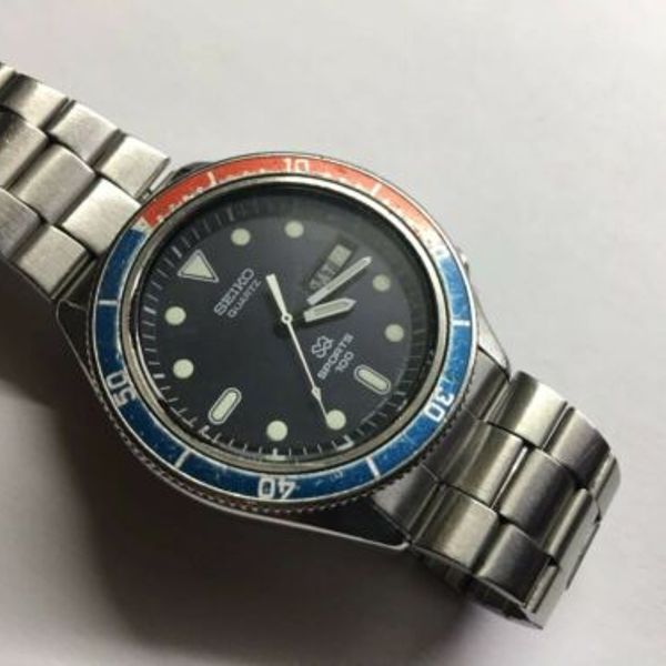 Seiko SQ Sports 100 Pepsi Dial 7546-6040 Quartz Watch 1979 ...