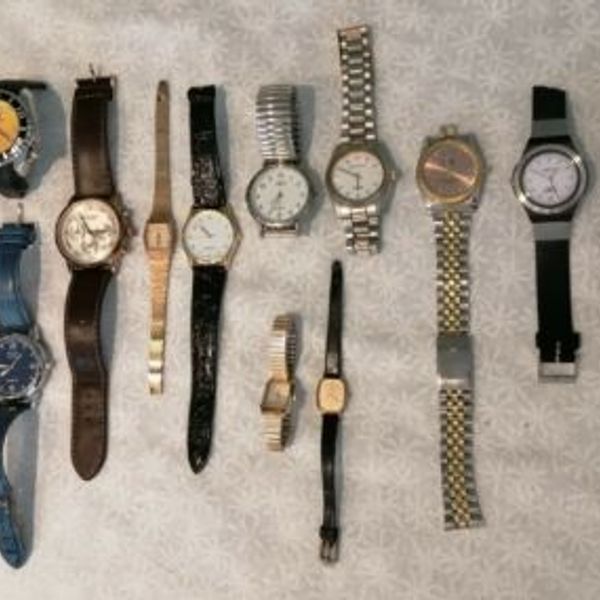 Sixteen watches including one vintage Casio and one Charles Sernard ...