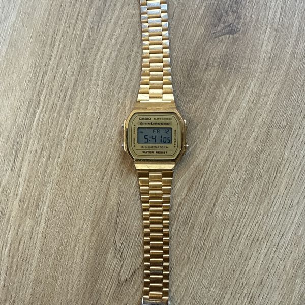 Casio A168 Digital Watch (Gold) | WatchCharts Marketplace