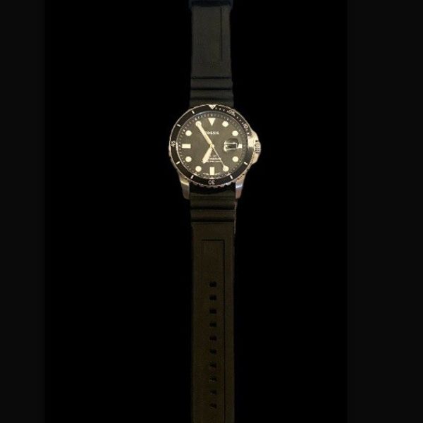 Fossil FB-01 Three-Hand Date BlackSilicone Watch | WatchCharts Marketplace