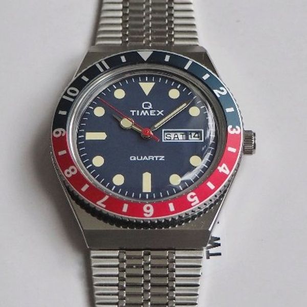 Timex Q 38mm Pepsi (quartz) | WatchCharts Marketplace